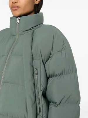 Y3 X Asymmetric Puffer Jacket - Green