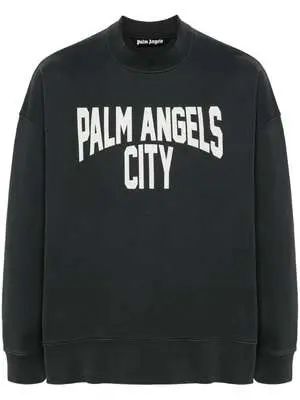 Palm Angels City Washed-effect Sweatshirt