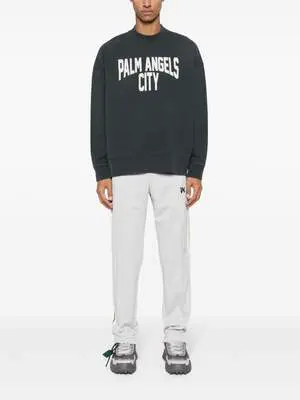 Palm Angels City Washed-effect Sweatshirt