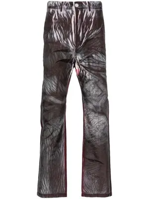 KANGHYUK Abstract-print Trousers