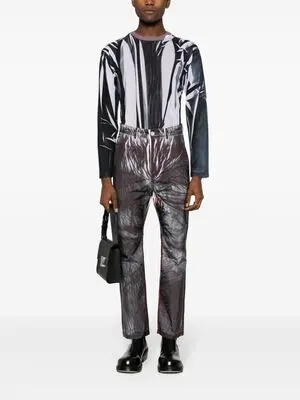 KANGHYUK Abstract-print Trousers