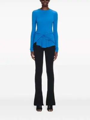 Off-White Logo-print Draped Top