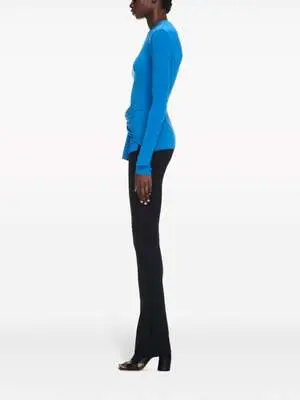 Off-White Logo-print Draped Top