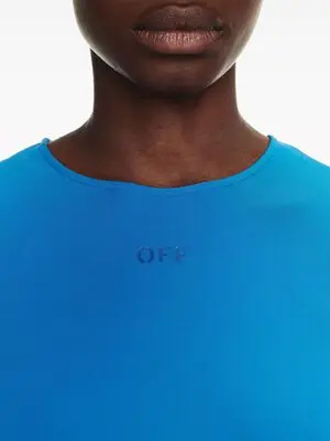 Off-White Logo-print Draped Top