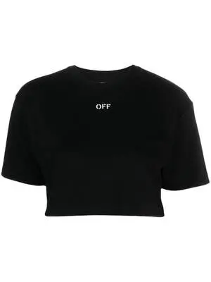 Off-white Drop Shoulder Tops