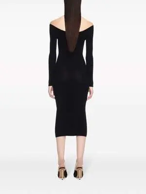 Off-White Off-shoulder Dress