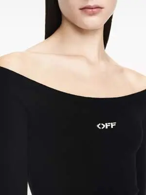Off-White Off-shoulder Dress