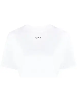 Off-white Drop Shoulder Tops