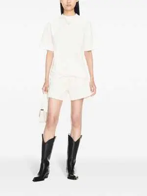 Off-White Contrast-stitching Denim Shorts