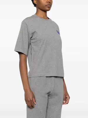 Off-White Logo-embroidered Cotton T-shirt