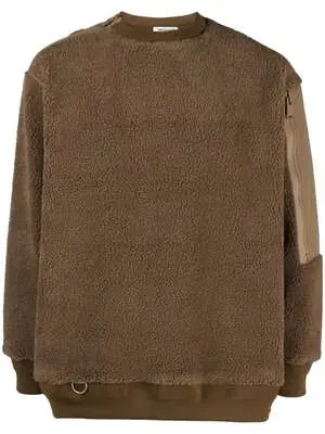 Undercover Sherpa-fleece Panelled Jumper