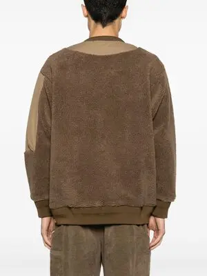 Undercover Sherpa-fleece Panelled Jumper
