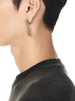Off-White Zip Drop Earring