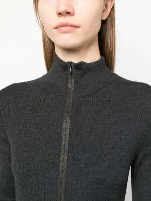 Brunello Cucinelli Ribbed Long-sleeve Jumpsuit