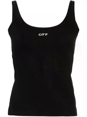 Off-white Stretch Camis Tanks For Women