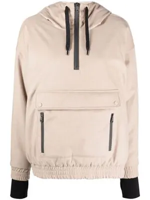 Brunello Cucinelli Long-sleeve Half Zipped Hoodie - Neutrals
