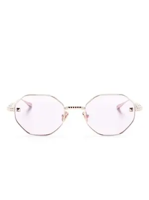 Valentino Garavani Rockstud Geometric-frame Sunglasses