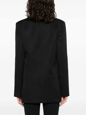 Off-White Single-breasted Virgin Wool Blazer - Black