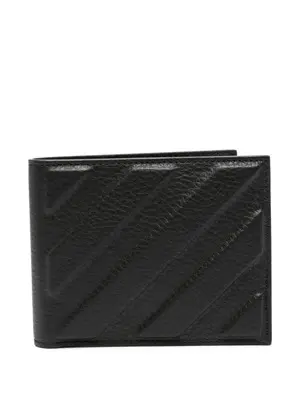 Off-White 3d Diag Bifold Leather Wallet - Black