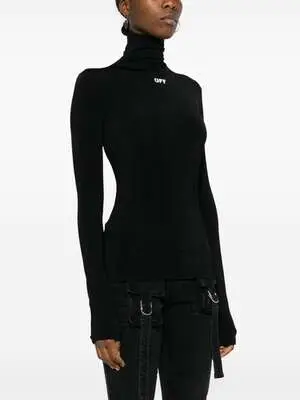 Off-White Off Stamp High-neck Top - Black