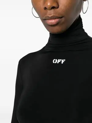 Off-White Off Stamp High-neck Top - Black