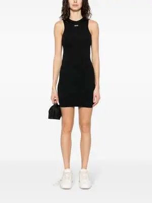 Off-White Logo Mini Dress - Black