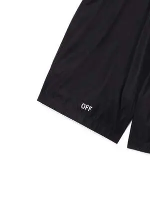 Off-White Logo-print Swim Shorts