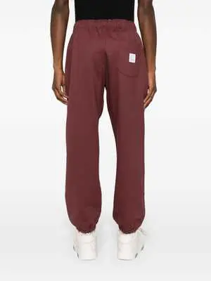 RASSVET Logo-embroidered Cotton Track Pants - Red