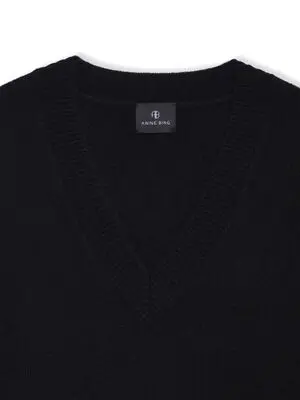 ANINE BING Lee Cashmere Jumper - Black