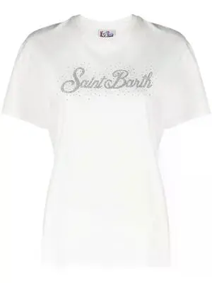 Mc2 Saint Barth Logo T-shirts For Women