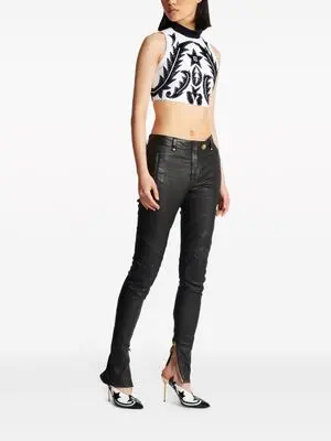 Balmain Baroque Cropped Top
