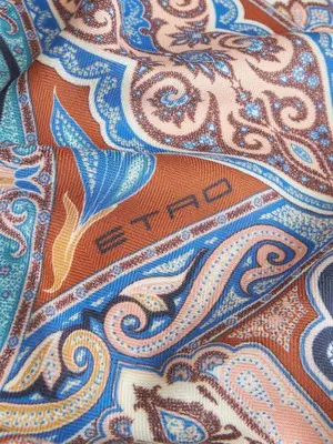 Etro Paisley-print Cashmere-blend Scarf - Blue