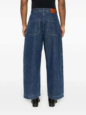 Studio Nicholson Puch Wide Leg Jeans - Blue
