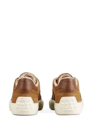 TOD'S Suede Shearling-lined Sneakers