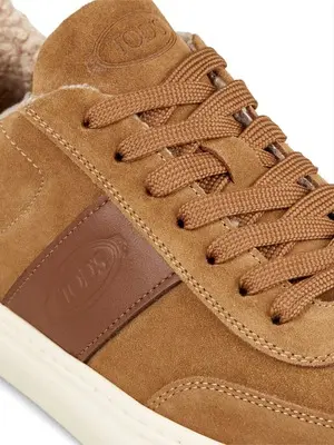 TOD'S Suede Shearling-lined Sneakers