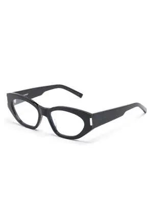 Saint Laurent Polished Cat-eye Glasses