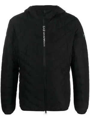 EA7 Hooded Quilted Jacket