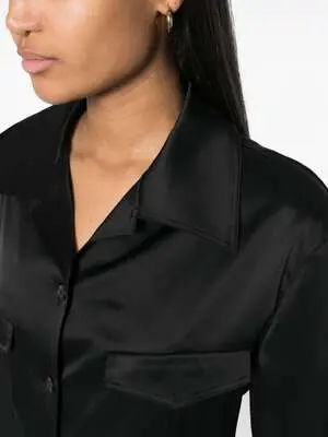Nanushka Justina Satin Shirt