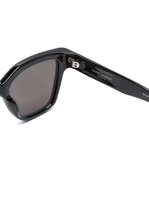 Saint Laurent Logo Square-frame Sunglasses