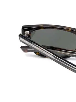 Saint Laurent Tortoiseshell Square Frame Sunglasses - Brown