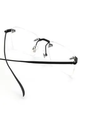 Dunhill Rimless Rectangle-lens Eyeglasses