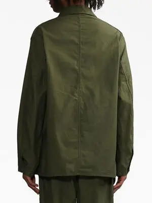 Needles Embroidered Cotton Shirt Jacket - Green