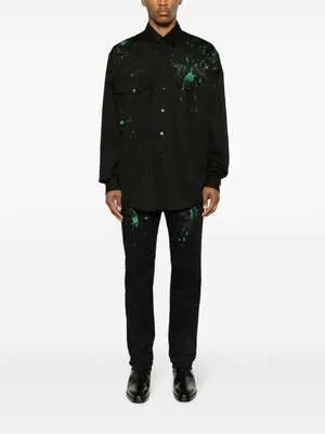 Moschino Paint Splatter Twill Trousers