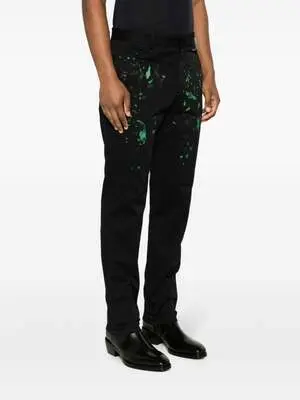 Moschino Paint Splatter Twill Trousers