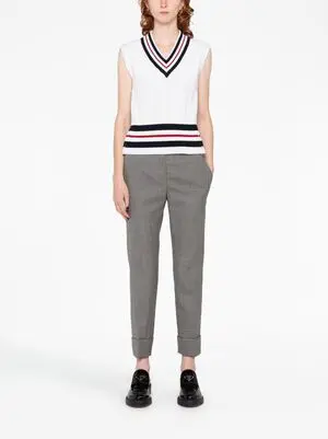 Thom Browne Cropped Tailored Trousers - Grey