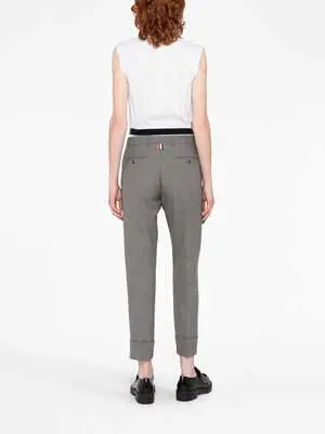 Thom Browne Cropped Tailored Trousers - Grey