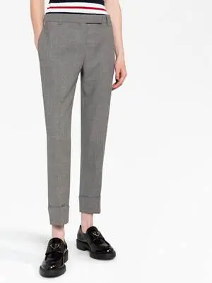Thom Browne Cropped Tailored Trousers - Grey