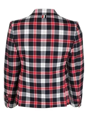 Thom Browne Tartan Single-breasted Blazer