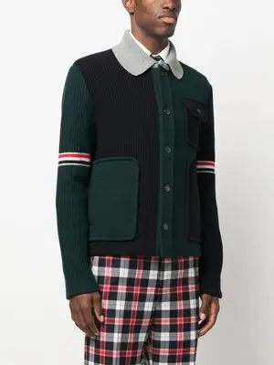 Thom Browne Patchwork Wool Cardigan