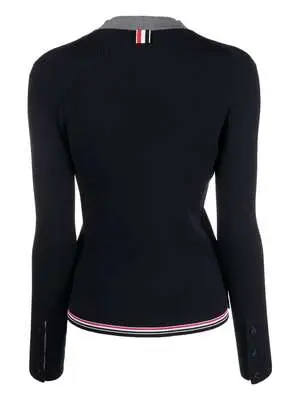 Thom Browne Long Sleeve Knitted Top